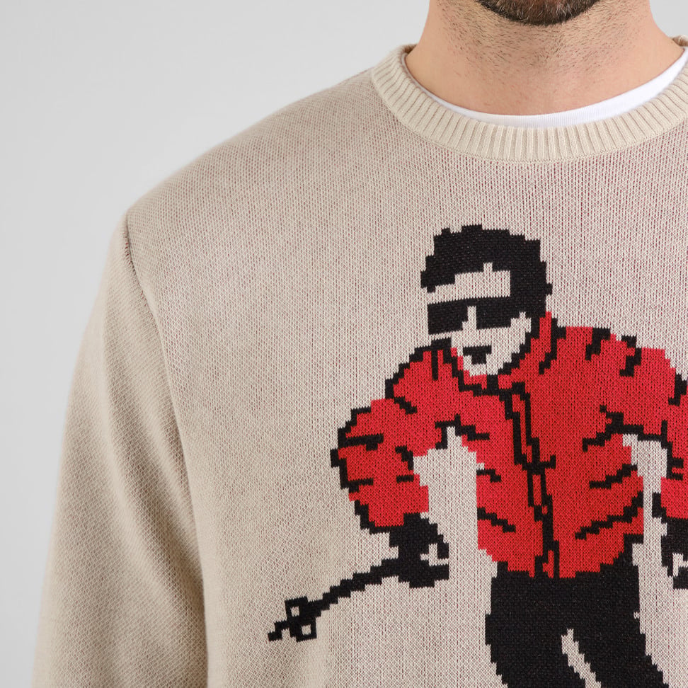DEDICATED Mora Sweater • Fallen Skier Oat White – HARVEST CLUB